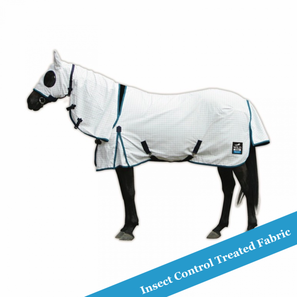Horse Rug - Ripstop Rug with attached Hood - WILD Horse